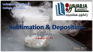 Sublimation Examples In Nature