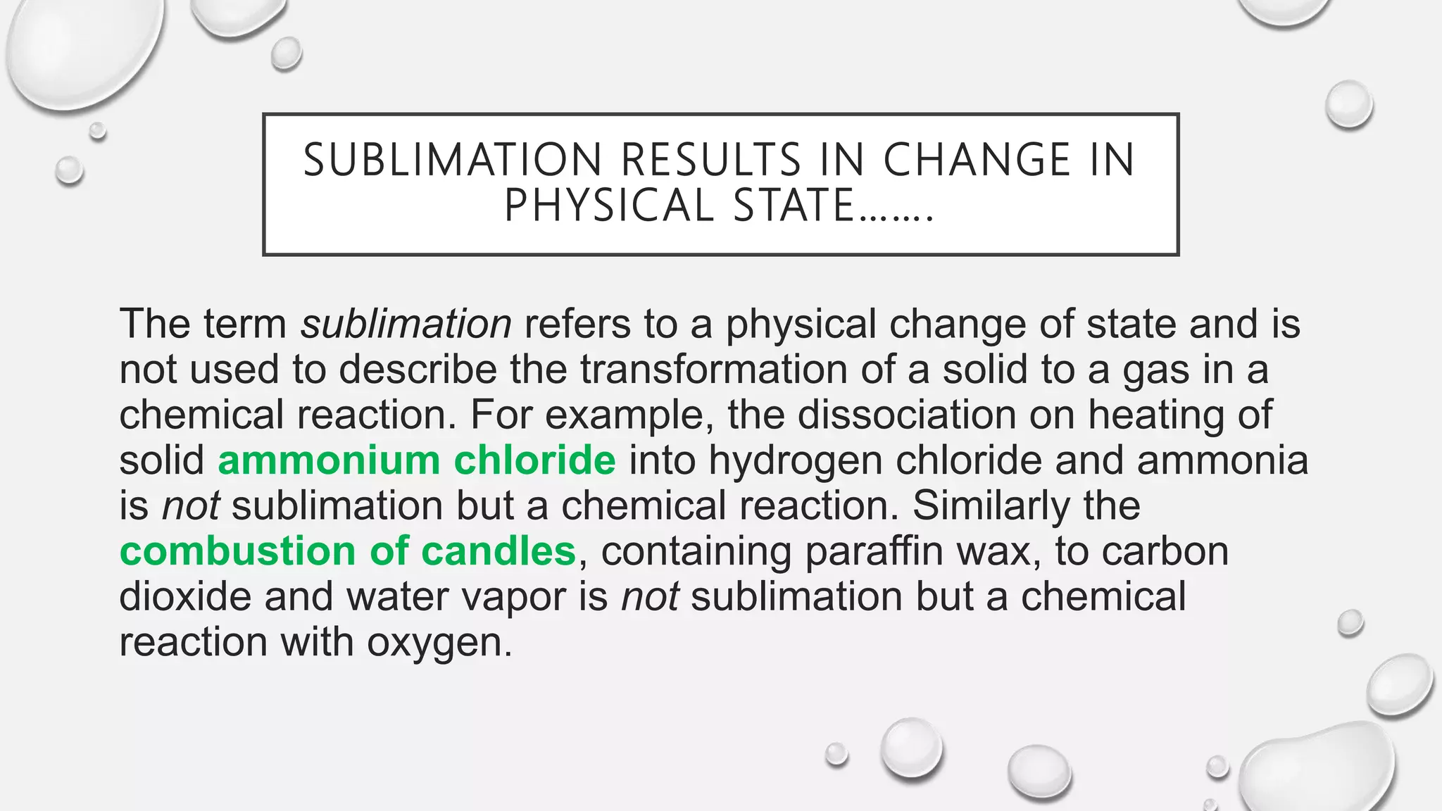 Sublimation by Waqas Siddiqe | PPTX