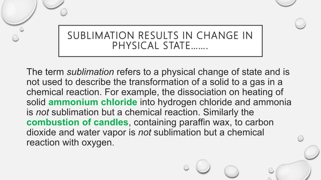 Sublimation by Waqas Siddiqe | PPTX