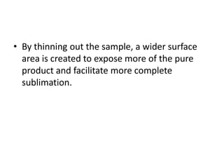 Sublimation of caffiene | PPTX