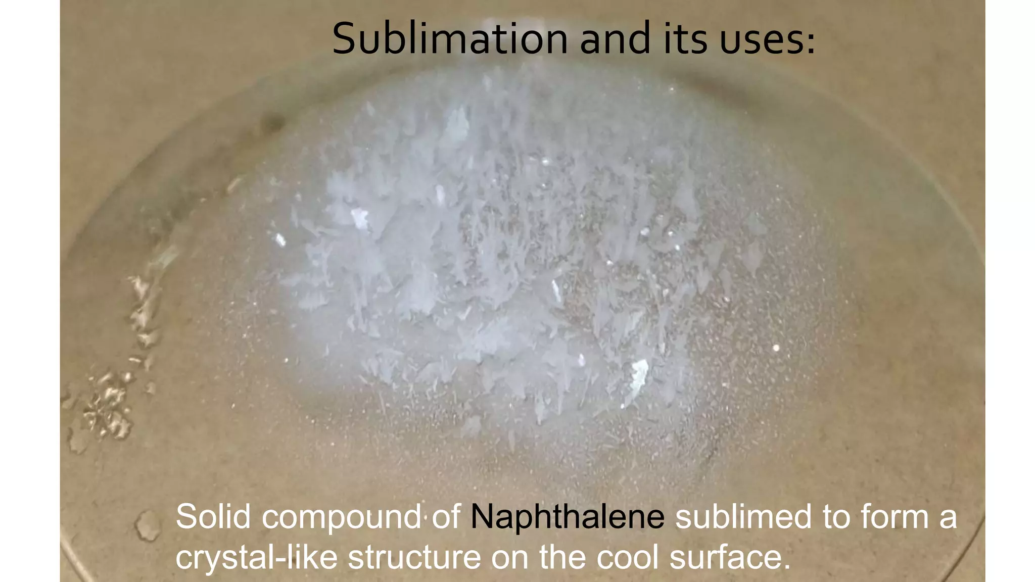 Sublimation, precipitation, freeze drying | PPTX