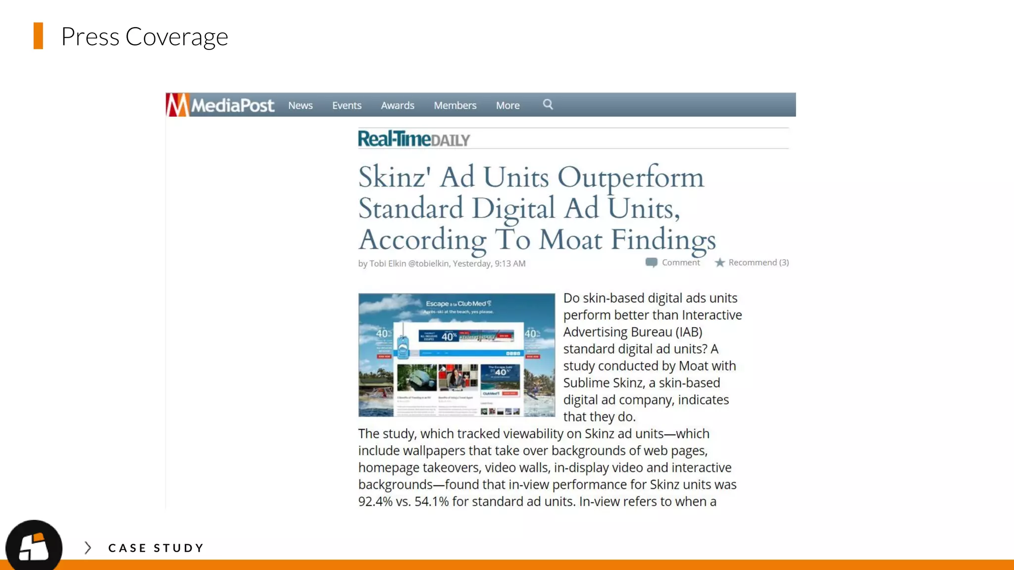 Sublime Skinz and Moat: Viewability metrics - US Campaigns | PPT