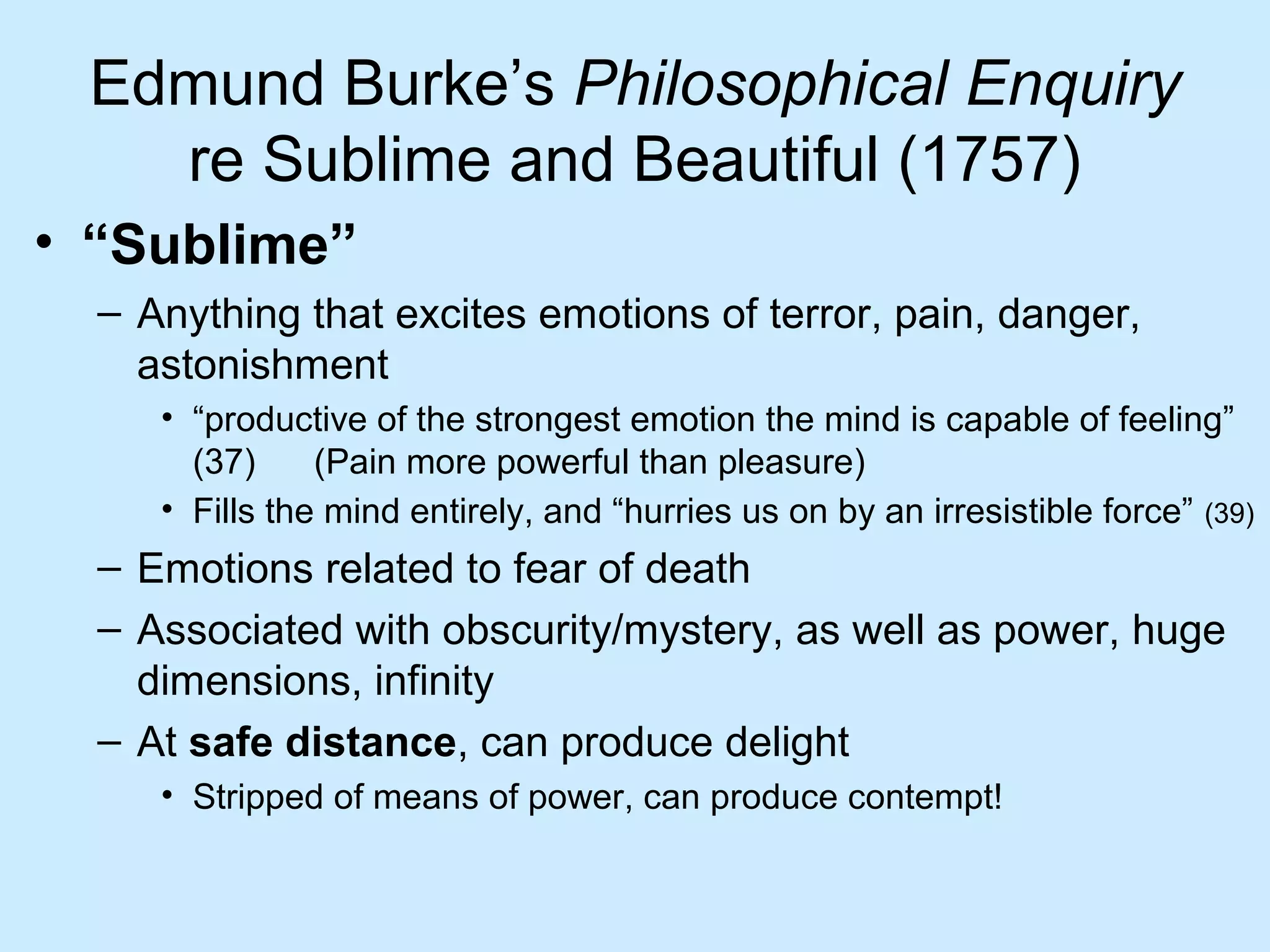 Sublime, Beautiful, and Picturesque | PPT