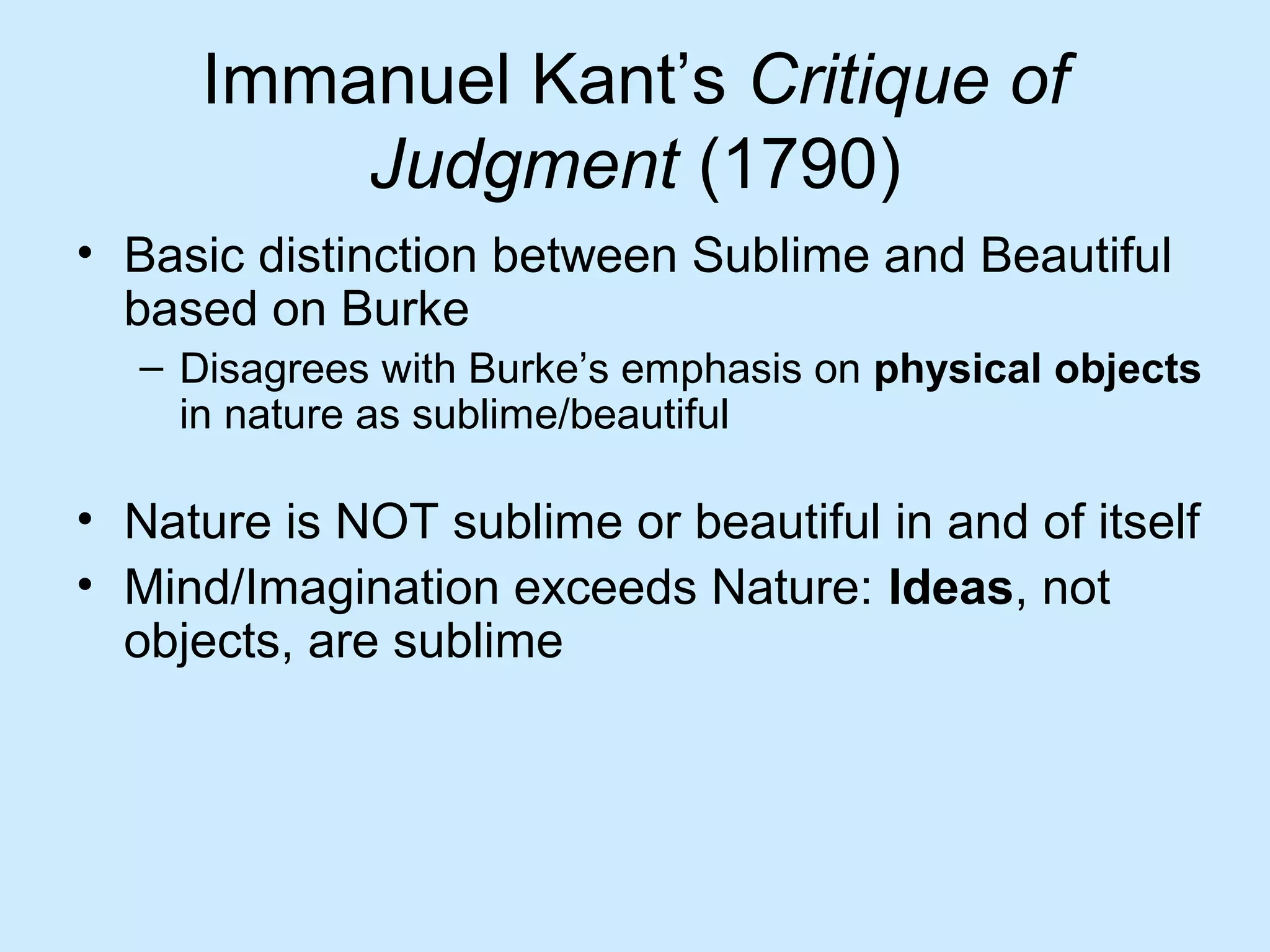 Sublime, Beautiful, and Picturesque | PPT
