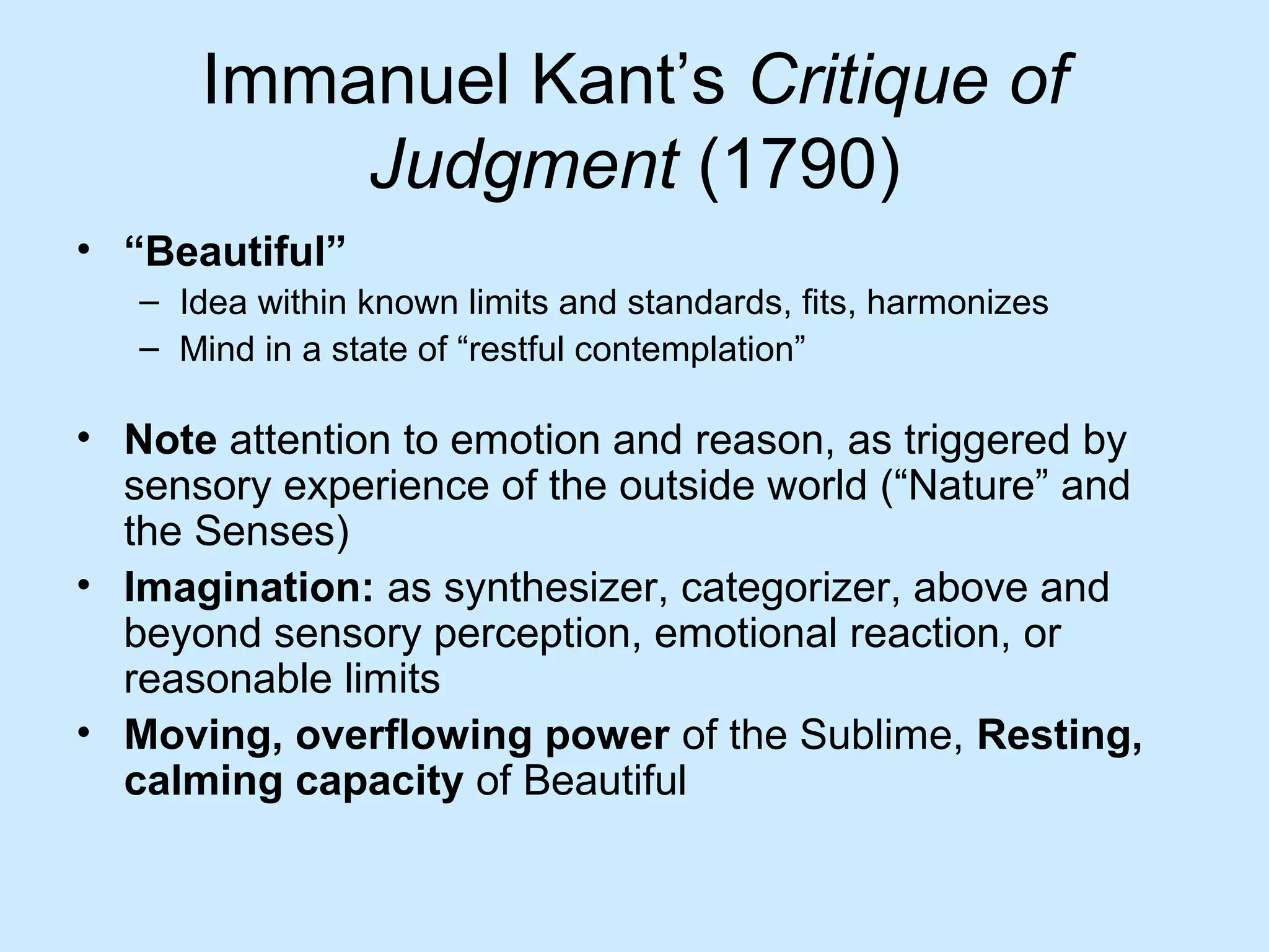 Sublime, Beautiful, and Picturesque | PPT