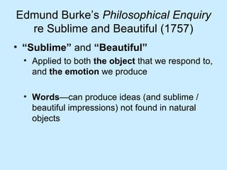 Sublime, Beautiful, and Picturesque | PPT