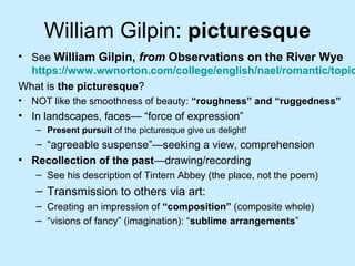 Sublime, Beautiful, and Picturesque | PPT