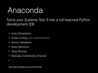 Sublime Text3 for Django Development | PPT