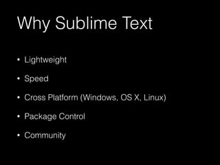 Sublime Text3 for Django Development | PPT
