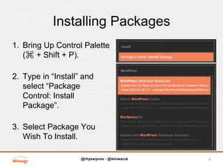 Sublime Text 2 Tips & Tricks | PPTX