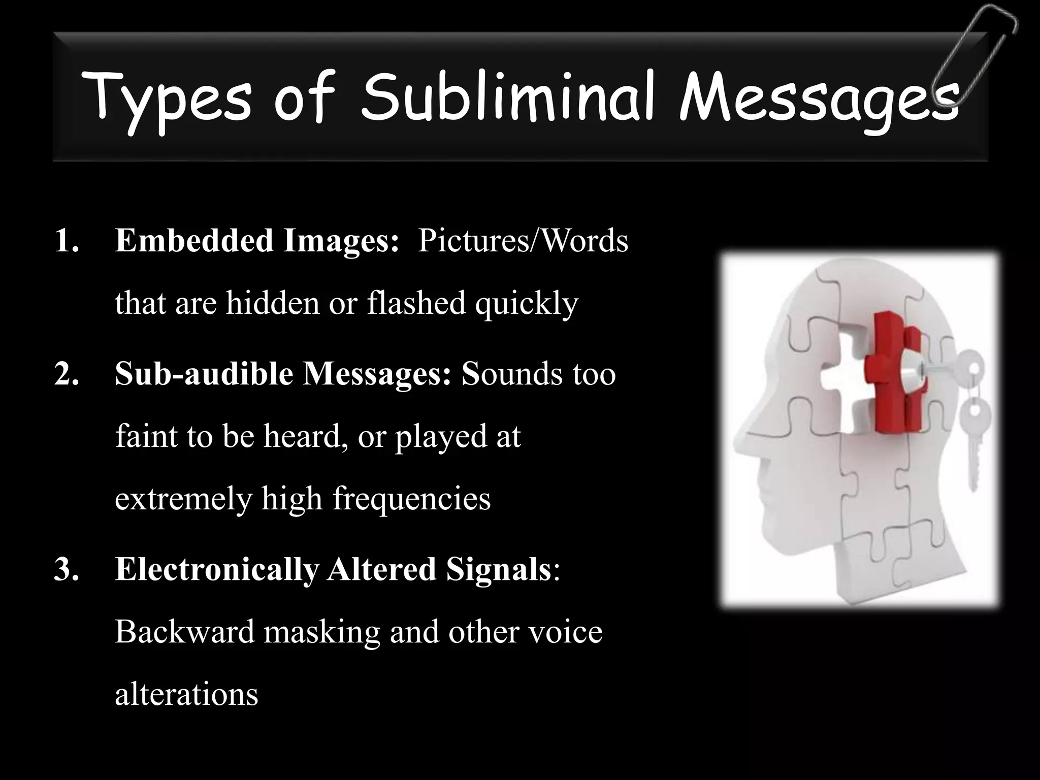 Subliminal Messages in Advertising | PPTX
