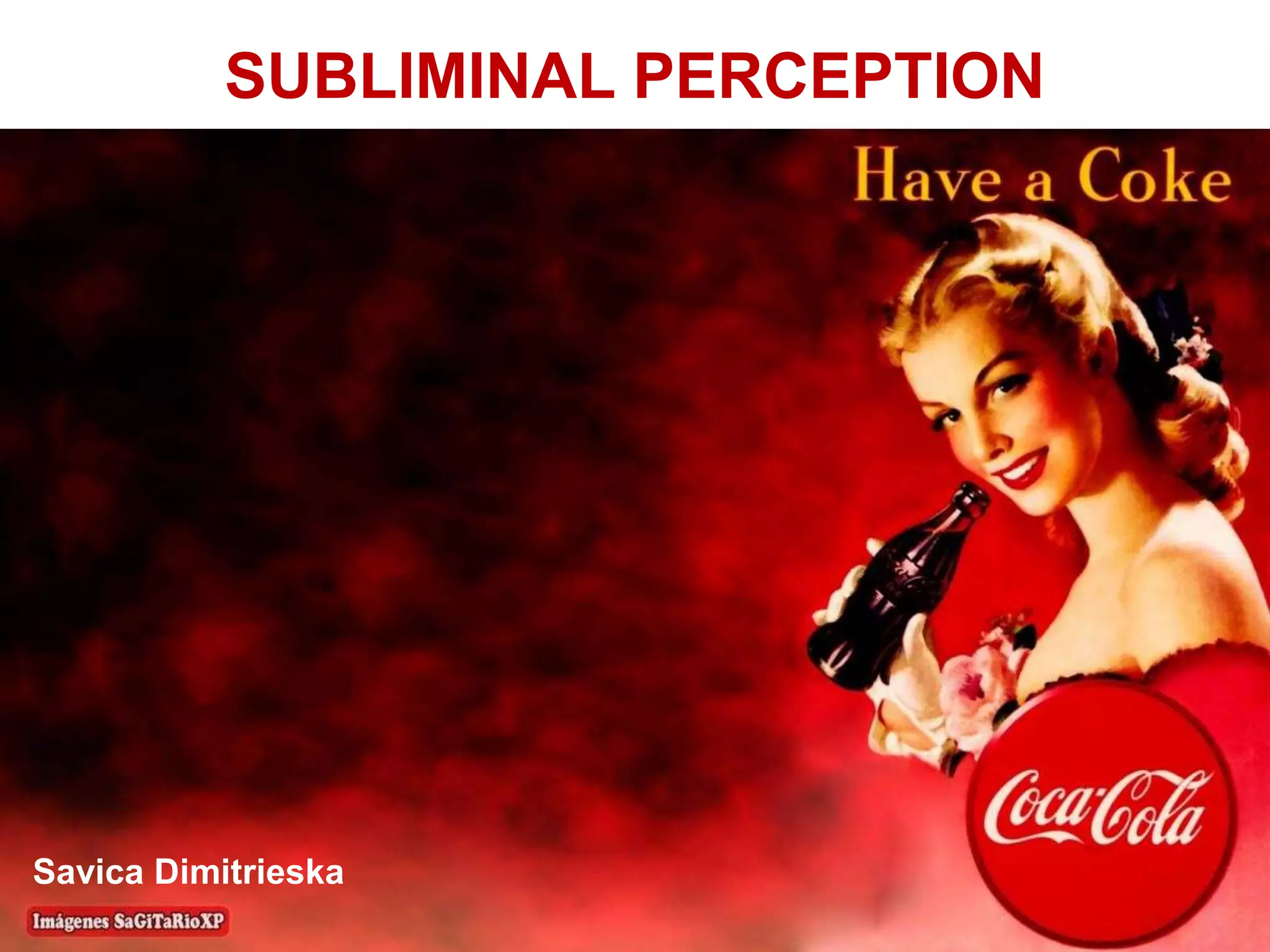 Subliminal perception | PPTX