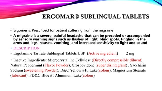 Sublingual tablets | PPTX | Chemistry | Science