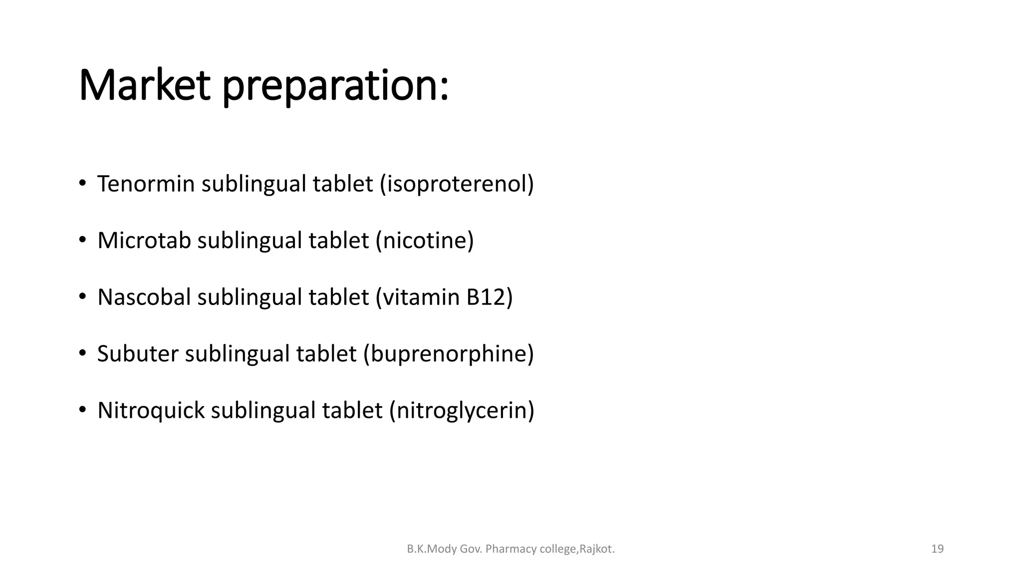 Sublingual drug delivery | PPTX