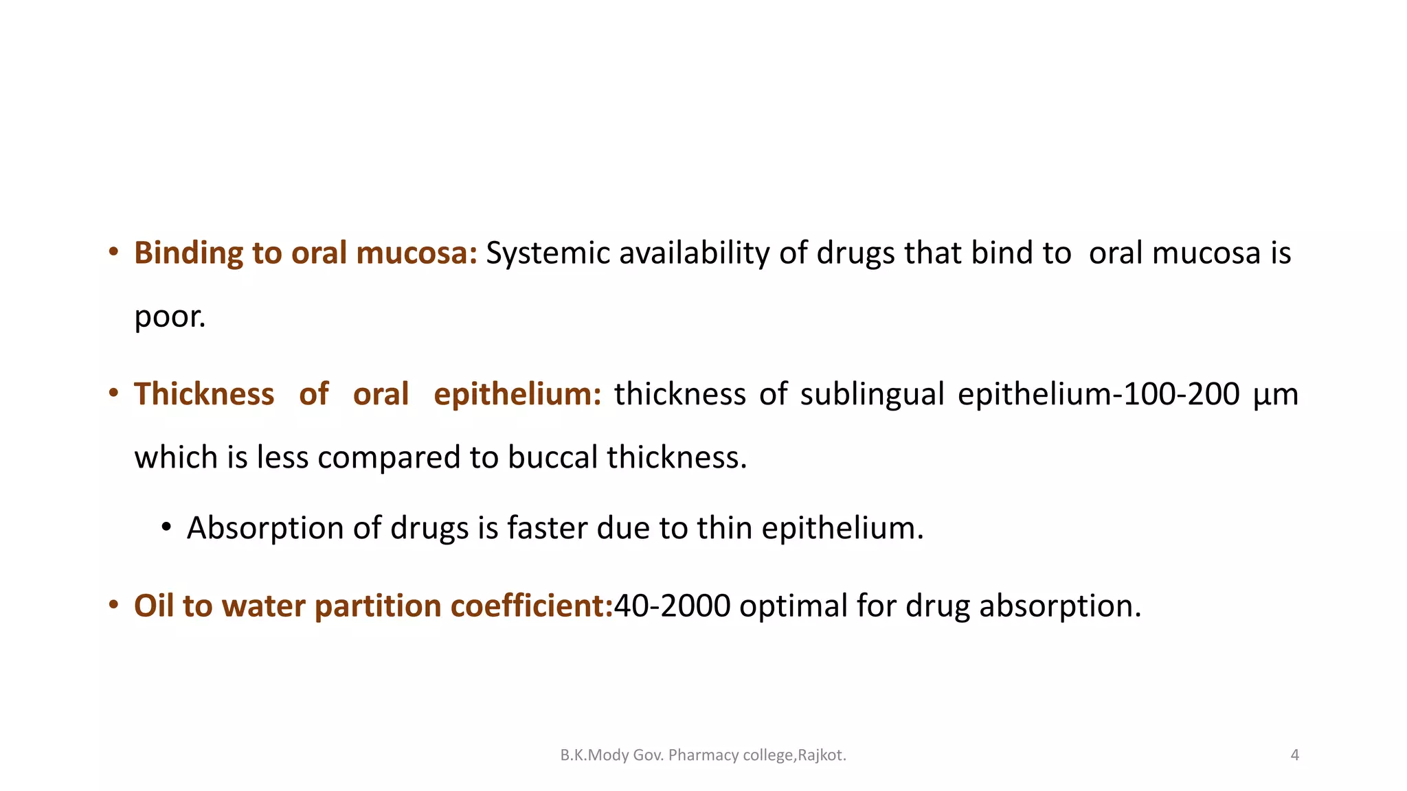 Sublingual drug delivery | PPTX