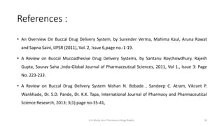 Sublingual drug delivery | PPTX