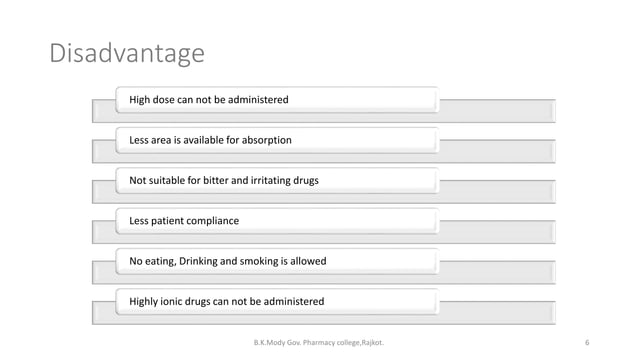 Sublingual drug delivery | PPTX | Ear, Nose and Throat Conditions ...