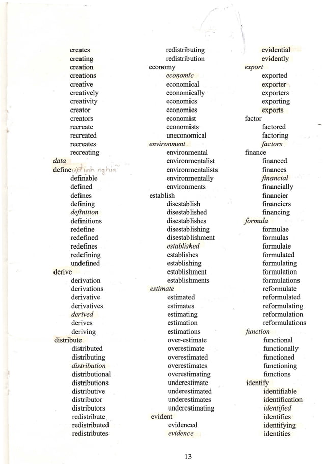 Academic Word List - Sublist 1 | PDF