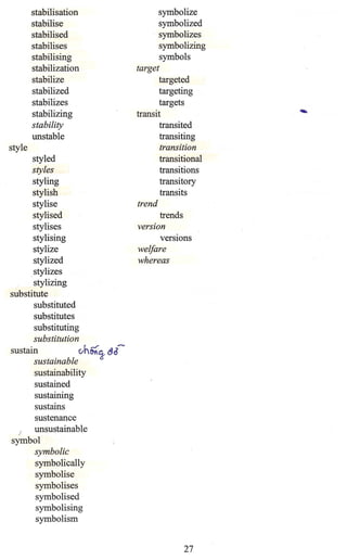 Academic Word List - Sublist 5 | PDF