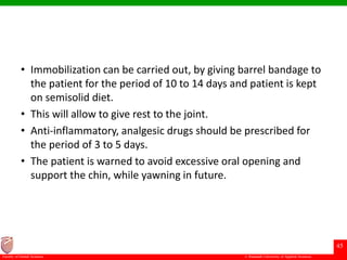 Subluxation and dislocation of temporomandibular joint | PPTX