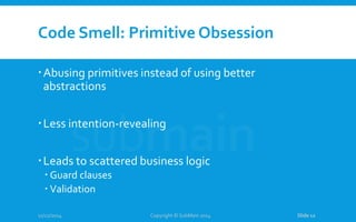 Webcast: Identify and Correct Common Code Smells | PPT