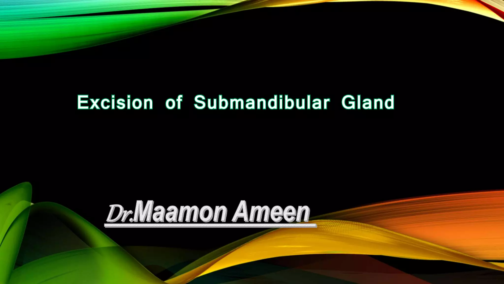 Submandibular gland excision | PPTX