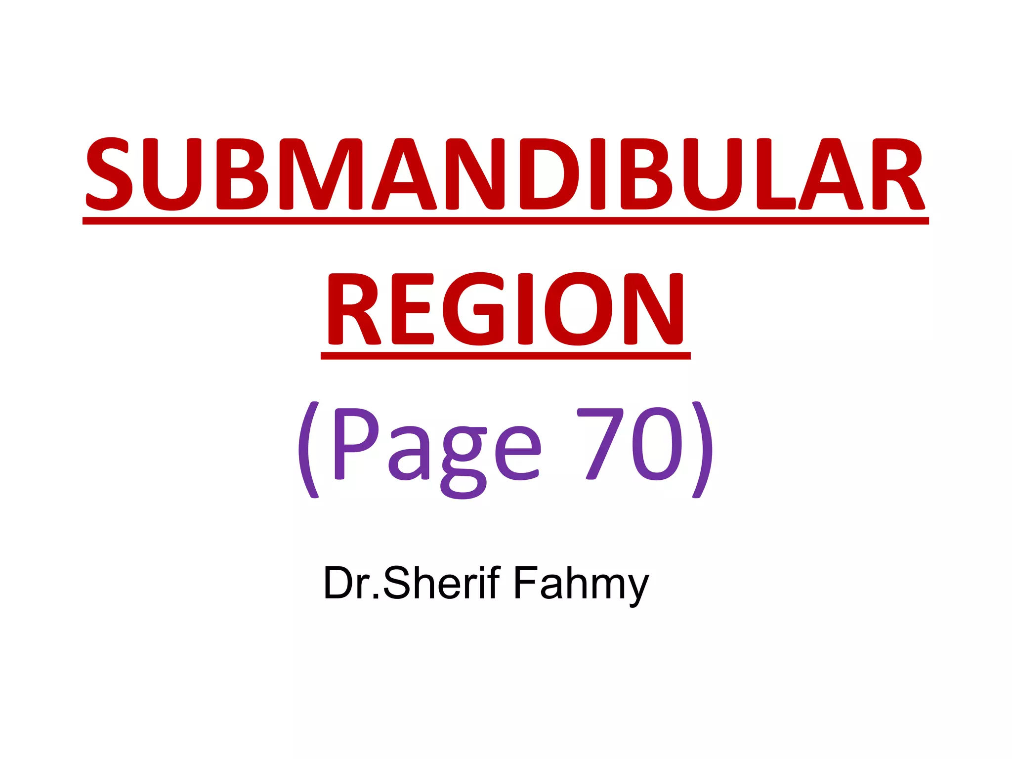 Submandibular Region (Anatomy of the Neck) | PPS