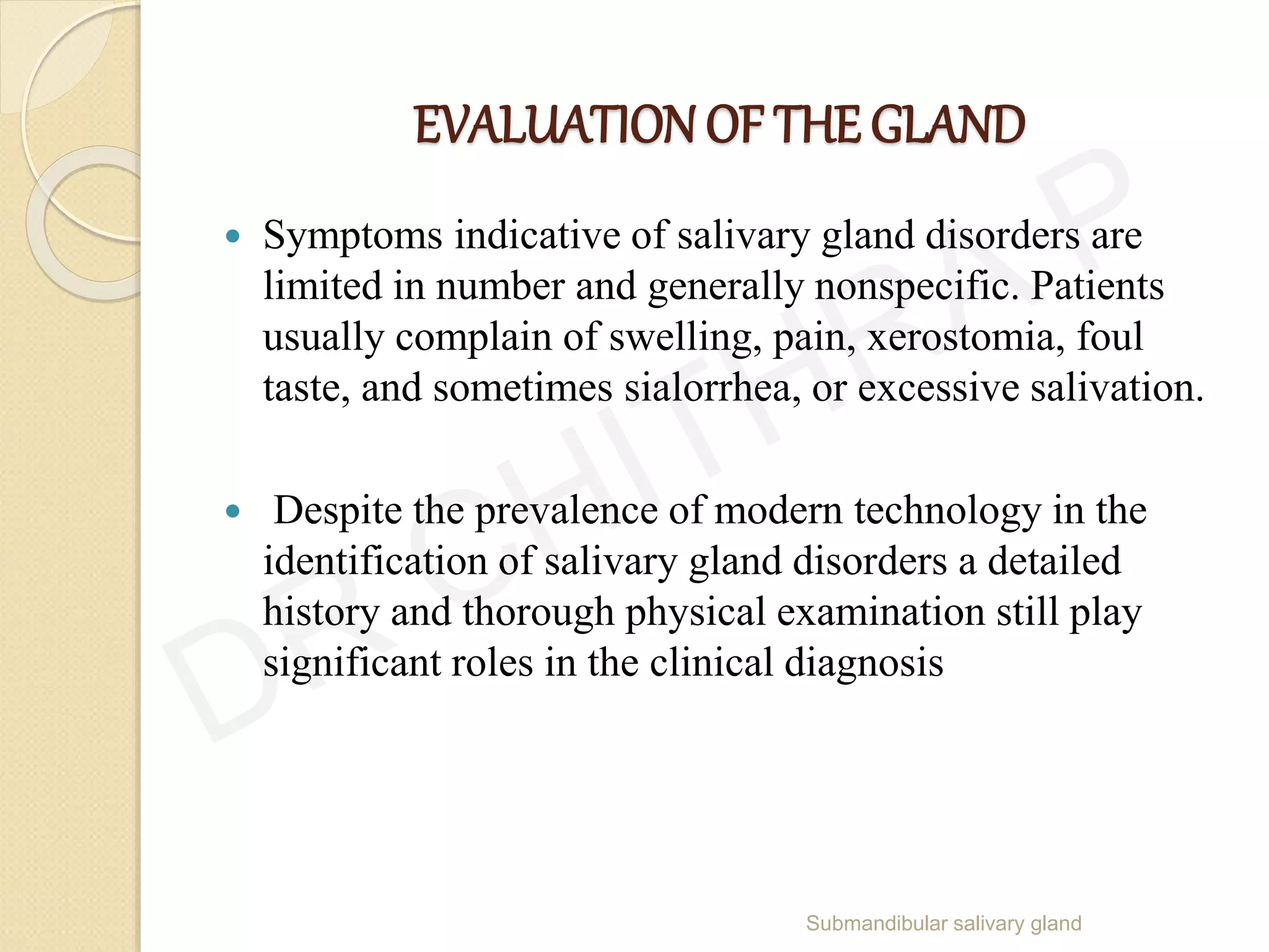 Submandibular salivary gland dr chithra | PPT