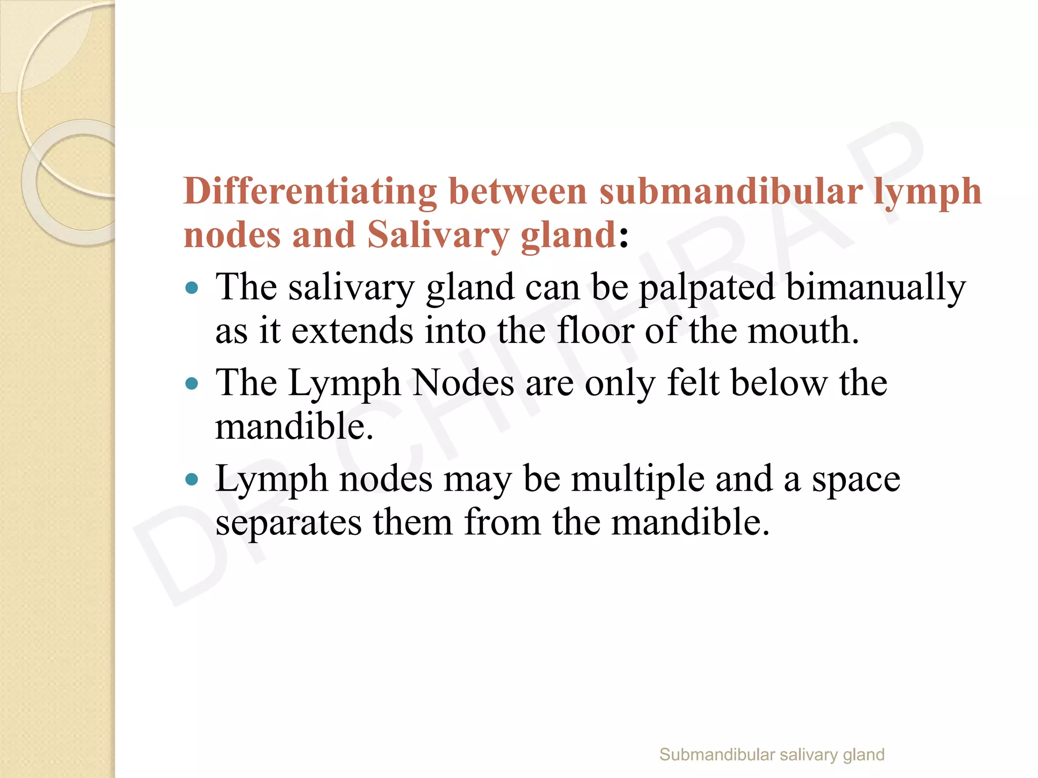Submandibular salivary gland dr chithra | PPT