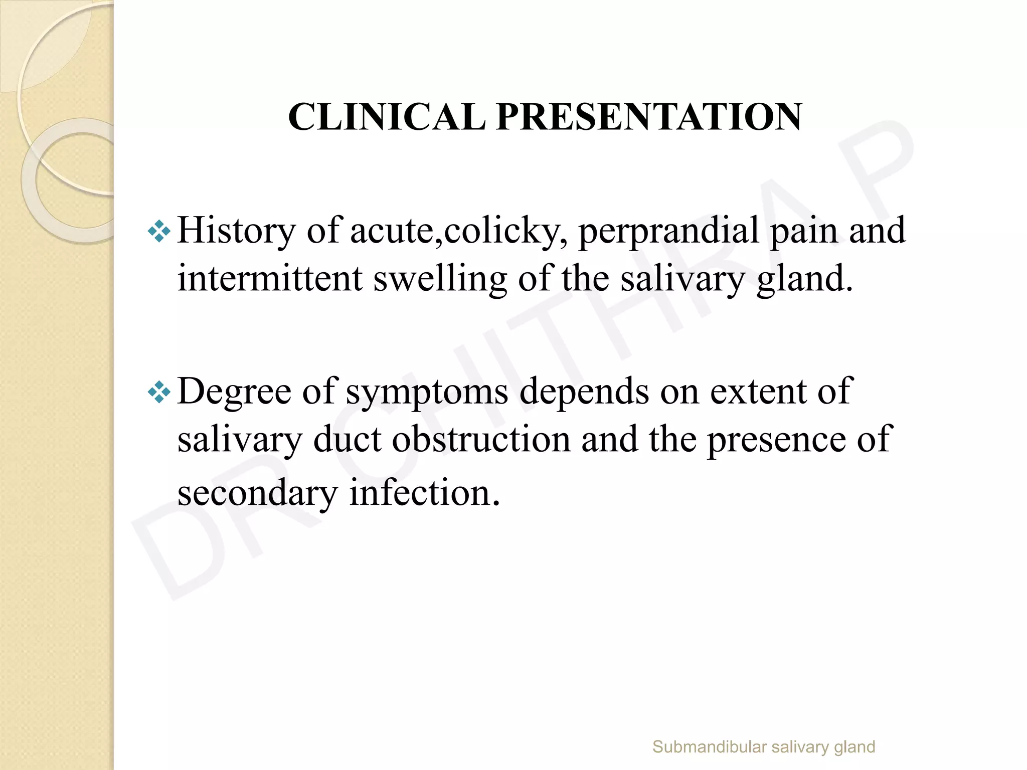 Submandibular salivary gland dr chithra | PPT