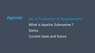 Apache Submarine: Unified Machine Learning Platform | PDF | Cloud Computing | Internet