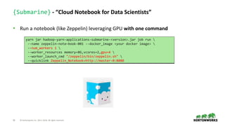 Hadoop {Submarine} Project: Running deep learning workloads on YARN ...