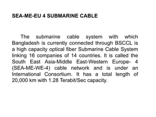 Submarine cable | PPTX