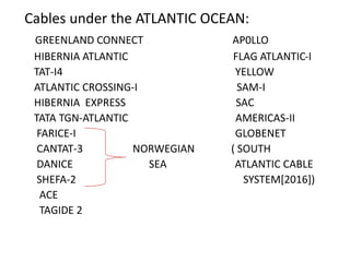 Submarine cable | PPTX