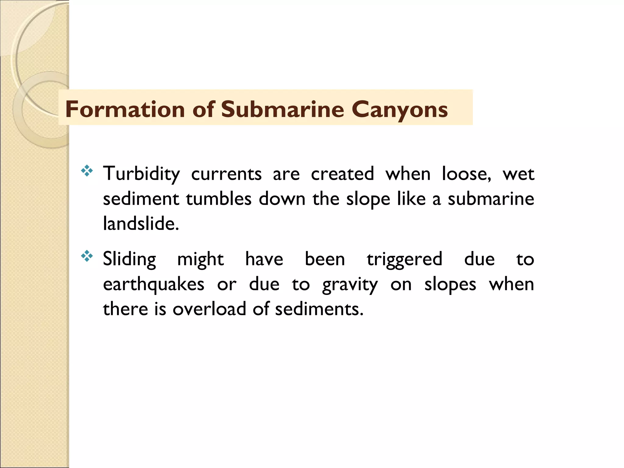 Submarine canyons | PPT