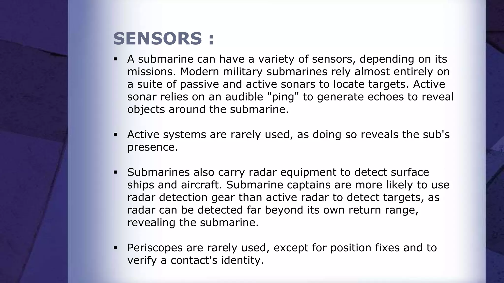 Basic Submarine Design | PPTX