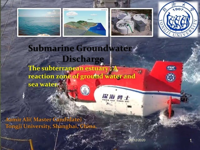 Submarine Ground Water Discharge | PPT | Chemistry | Science