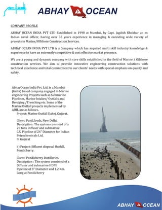 Submarine outfalls & intakes ppt | PDF