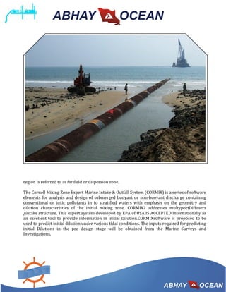 Submarine outfalls & intakes ppt | PDF
