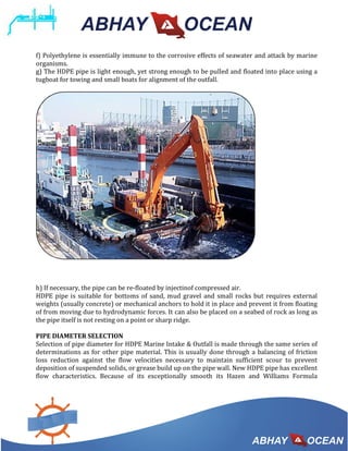 Submarine outfalls & intakes ppt | PDF