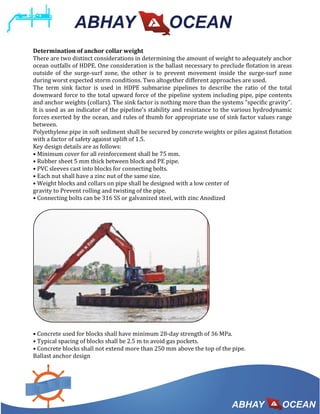Submarine outfalls & intakes ppt | PDF