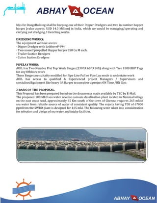 Submarine outfalls & intakes ppt | PDF