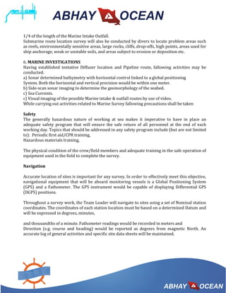 Submarine outfalls & intakes ppt | PDF