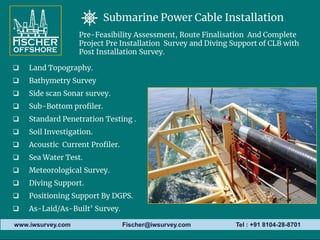 Submarine power cable laying survey | PPT