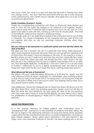 Submarine production notes_2011 | PDF