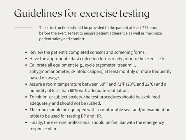 SUB MAXIMAL EXERCISE TESTING By Dr. Sachi mevada (Masters in ...