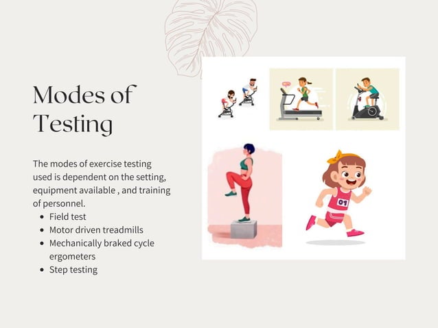 SUB MAXIMAL EXERCISE TESTING By Dr. Sachi mevada (Masters in ...