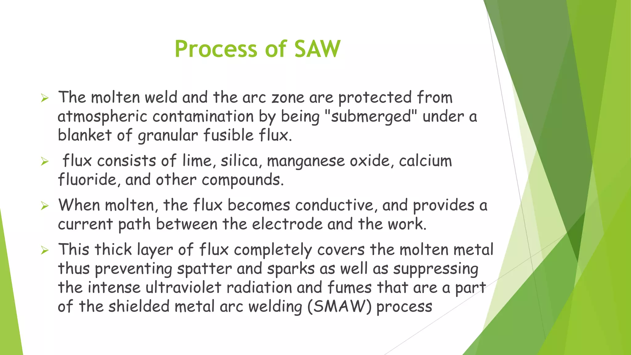 Submerged arc welding | PPTX | Chemistry | Science