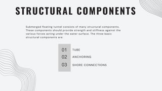 SUBMERGED FLOATING TUNNEL Civil engineering presentation | PPTX