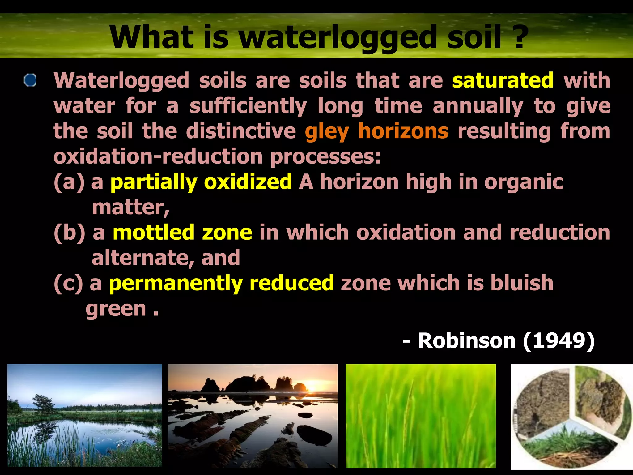Submerged soil chemistry and management | PDF